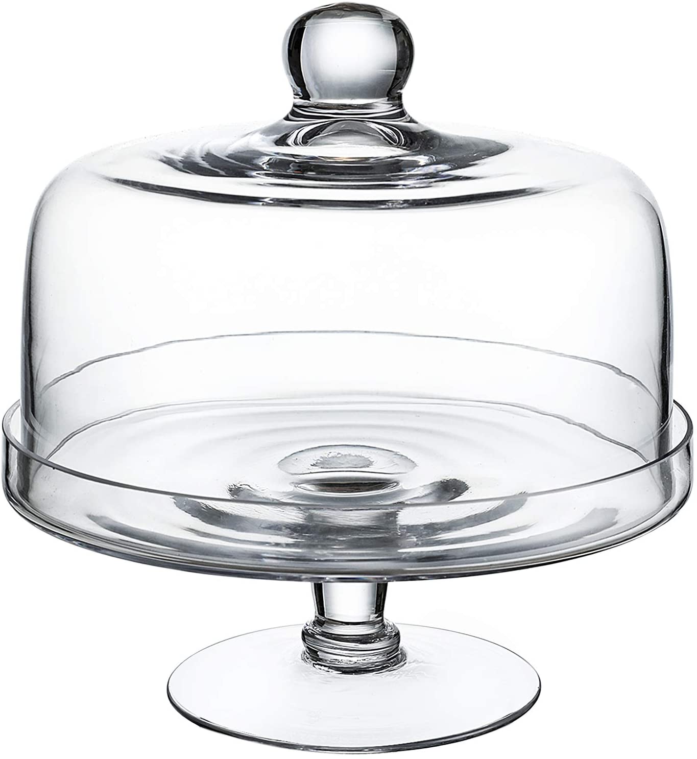 The Pioneer Woman 10.25 in Round Glass Kitchen Cake Stand, Teal ...