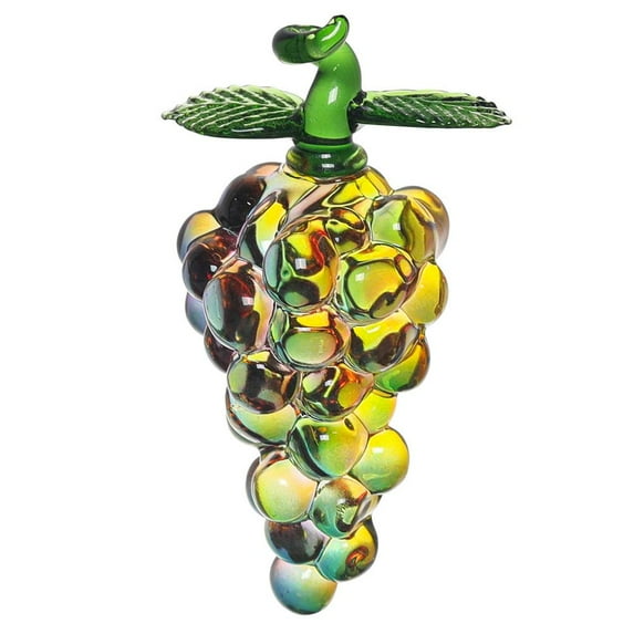 Handmade Glass Grape Figurine, Crystal * Fruit Ornament Miniature, Art ...