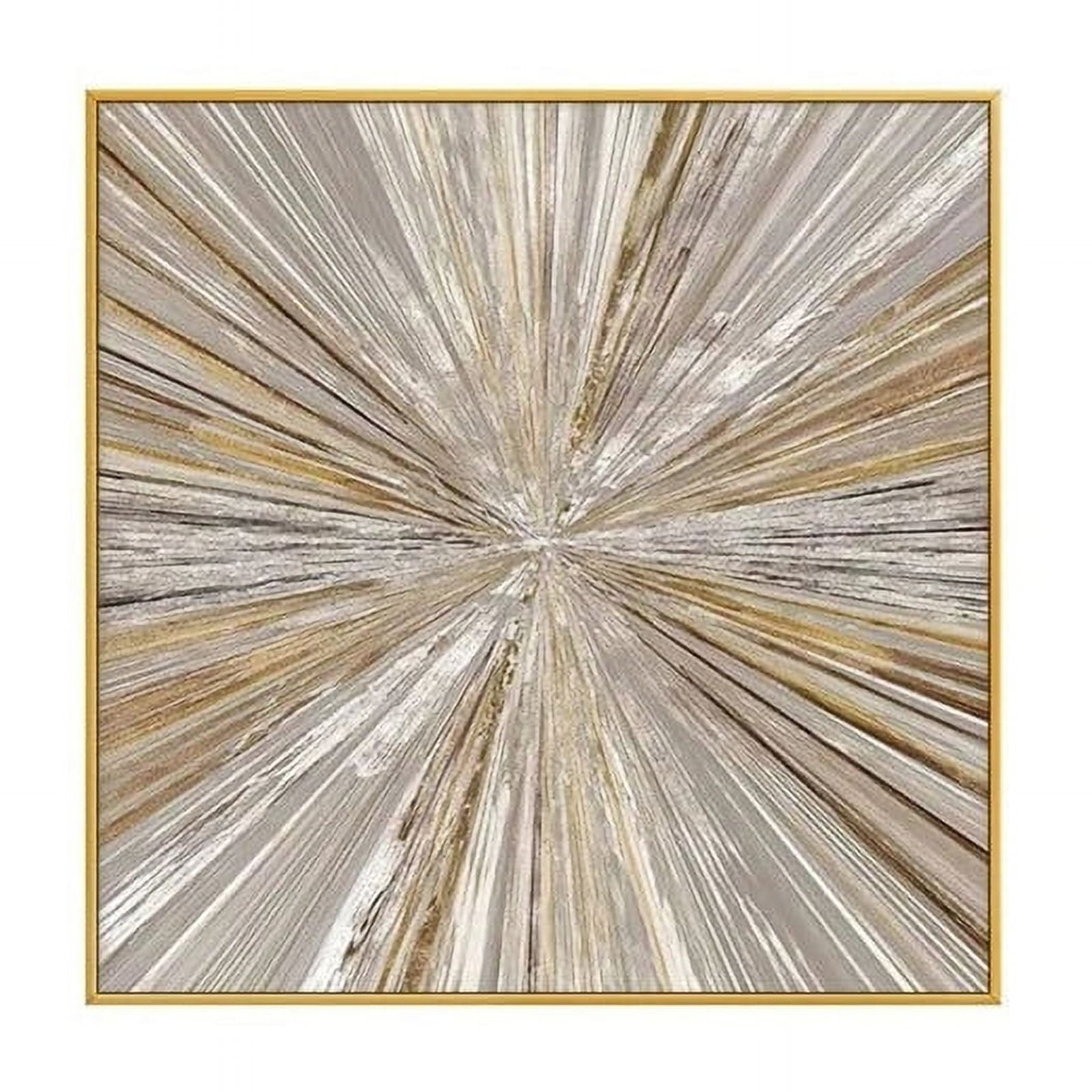Handmade Golden Color Painting Canvas work Intersecting Elegance Gold ...