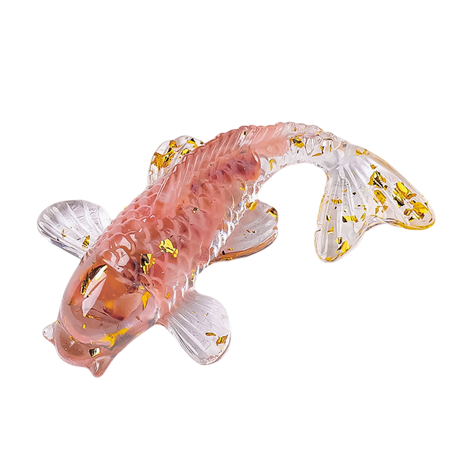 Handmade Goldfish Statue - Natural Material, Light-Passing Effect ...