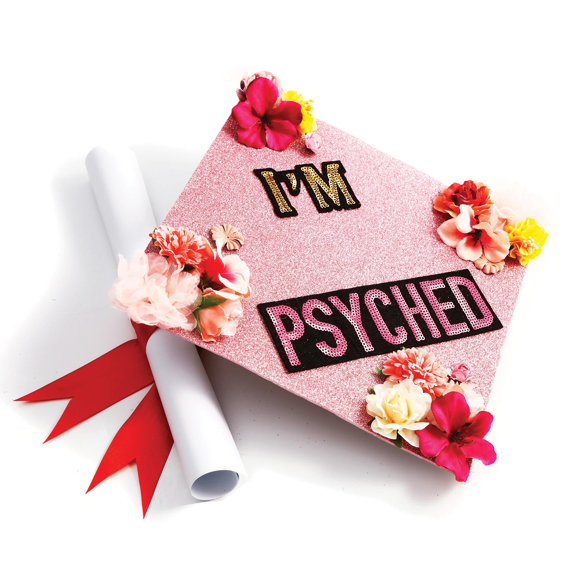 Handmade Graduation Cap Topper, Graduation Cap Decorations, I'm Psyched ...