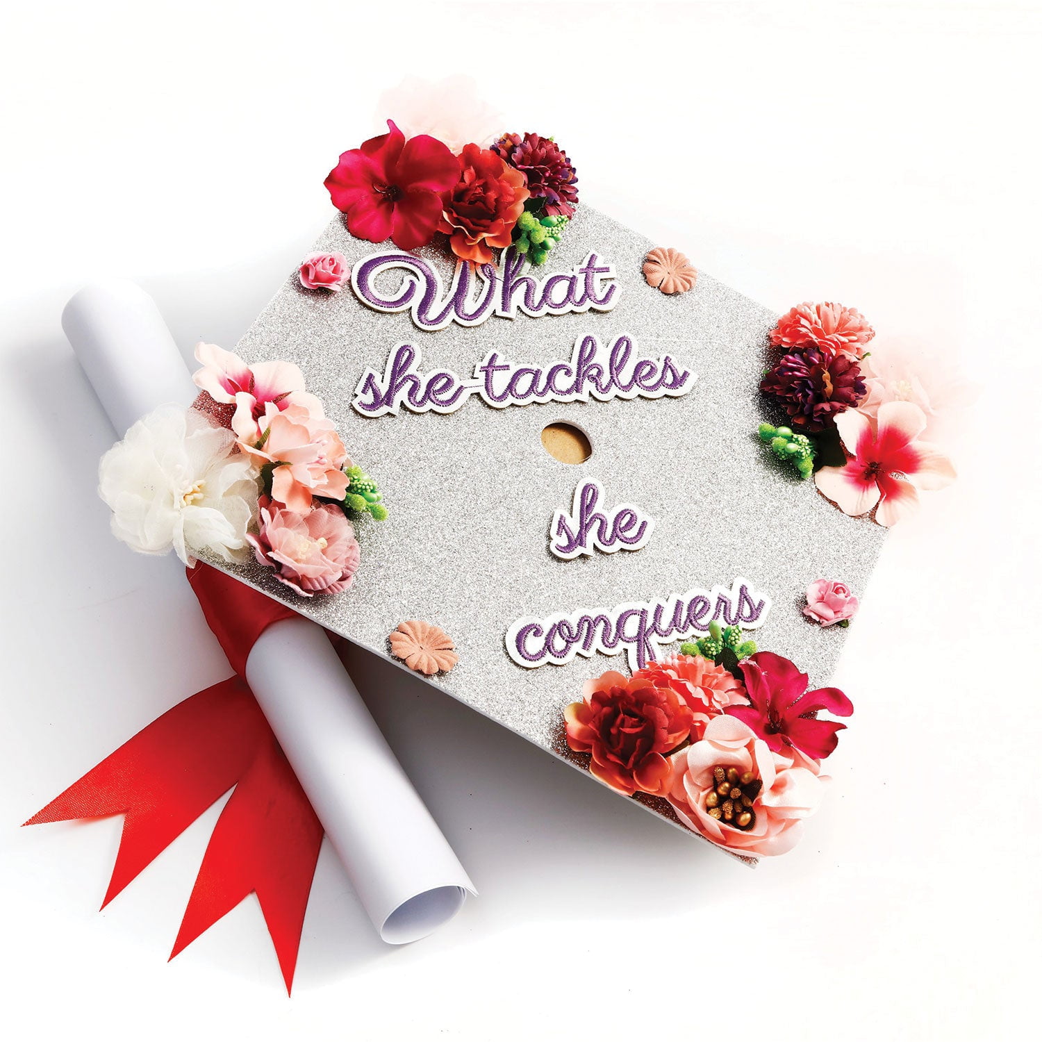 Handmade Graduation Cap Topper, Graduation Cap Decorations, What She ...