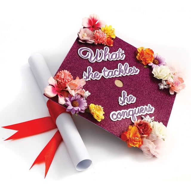 Handmade Graduation Cap Topper, Graduation Cap Decorations, What She ...