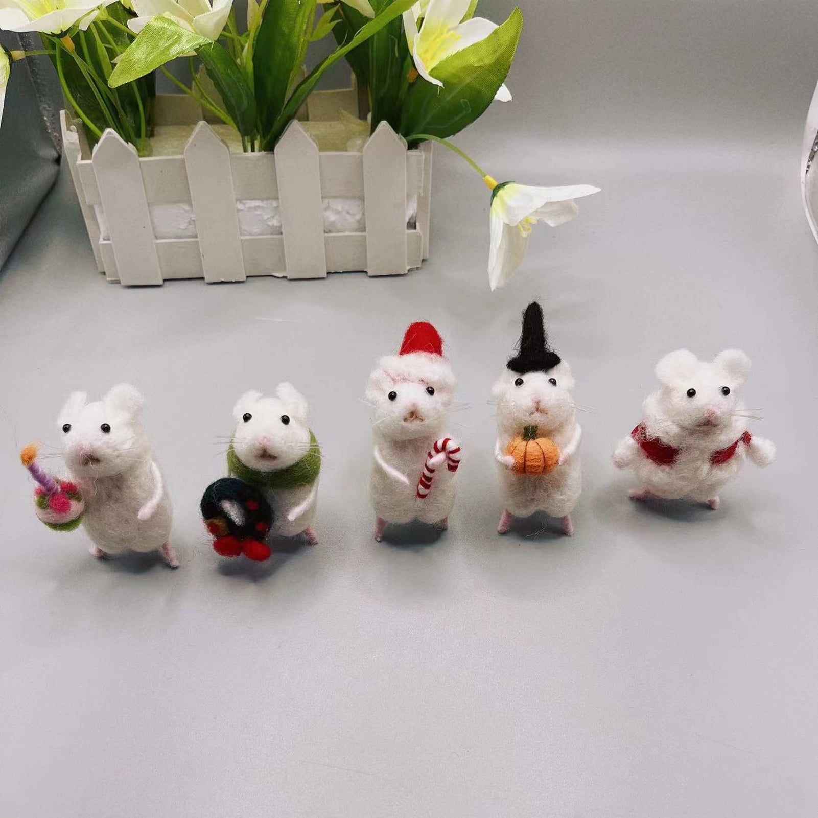 Handmade Halloween Felt Mouse Ornament Adorable Appearance Super Soft ...