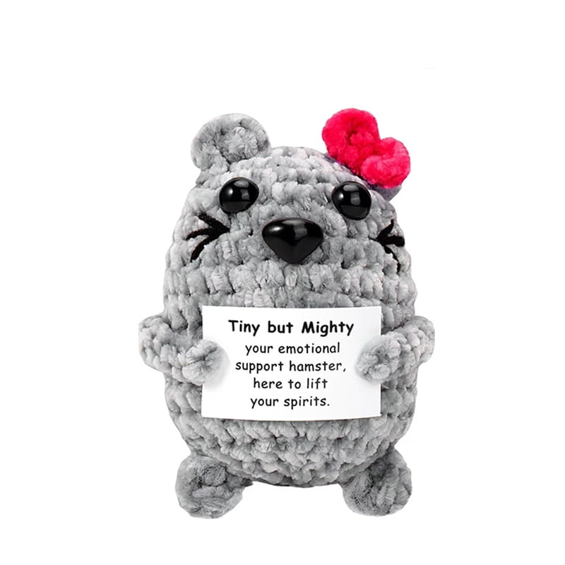 Handmade Hamster Meme Plush - Inspirational Crochet Positive Hamster ...