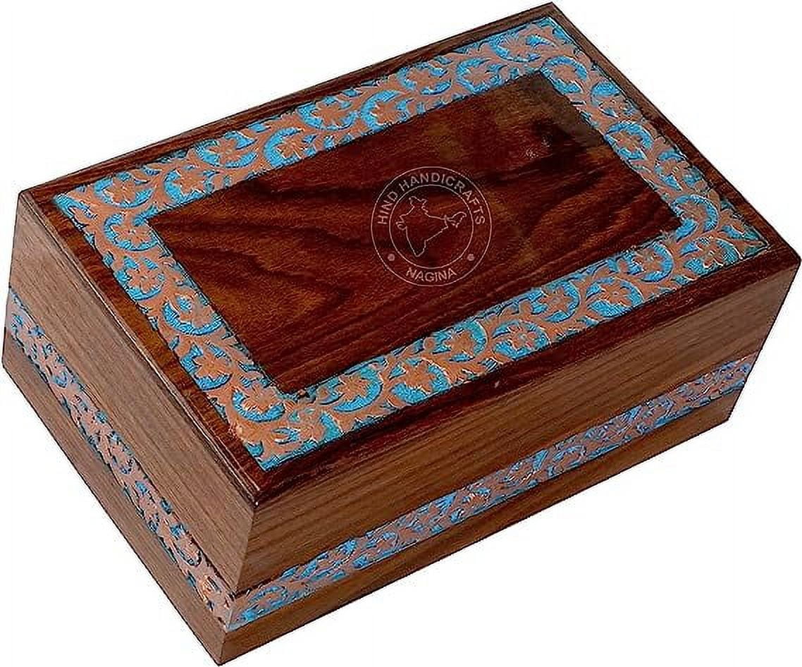 Handmade & Handcrafted Rosewood Borders Engraving Wooden Cremation Urns ...