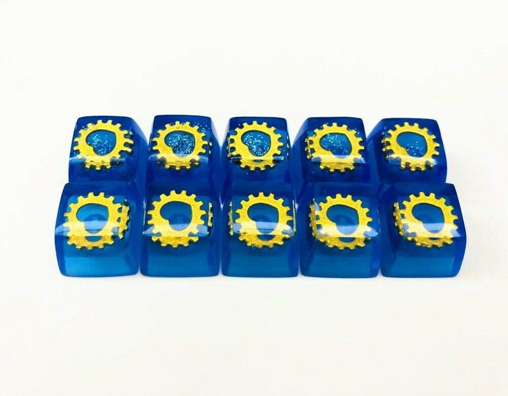 Handmade Heart Of Ocean Resin R4/Esc Keycap Backlit Translucent Key Cap ...