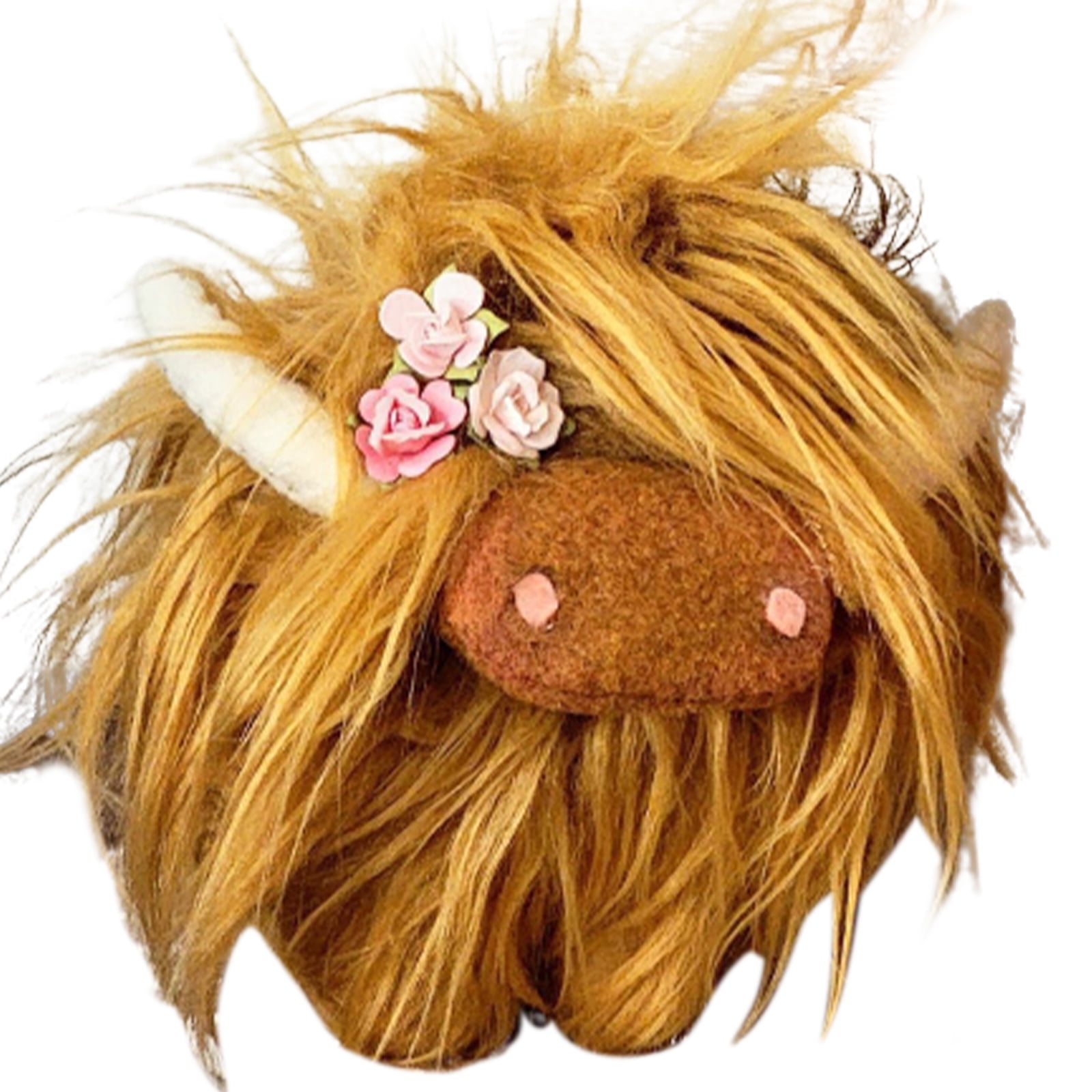 Handmade Highland Cow Gnomes, Rustic Nordic Dwarf Home Decoration ...