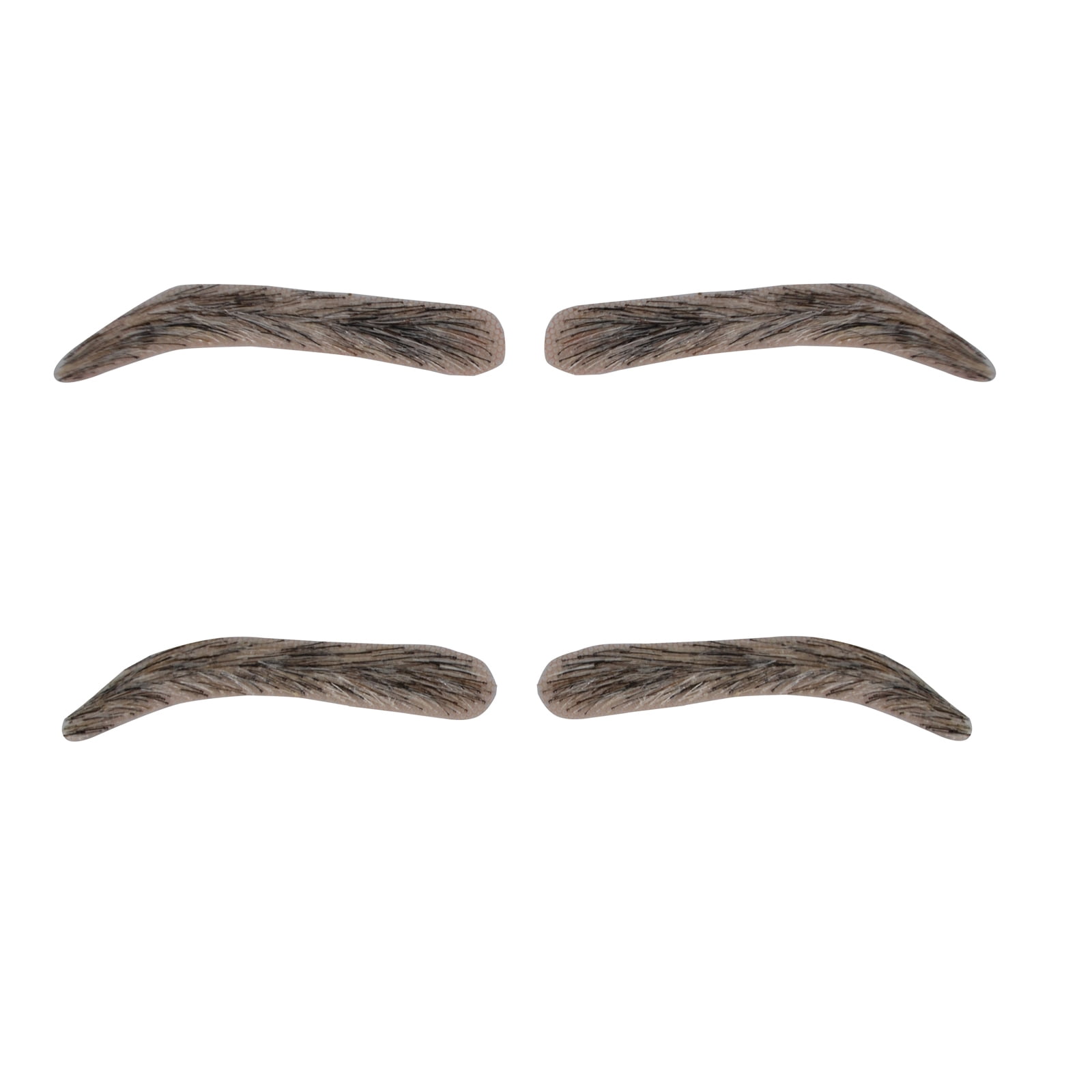 Handmade Human Hair Lace False Eyebrows Black with 40% Grey Hand Knot Man Fake Eyebrow Suncolor ...