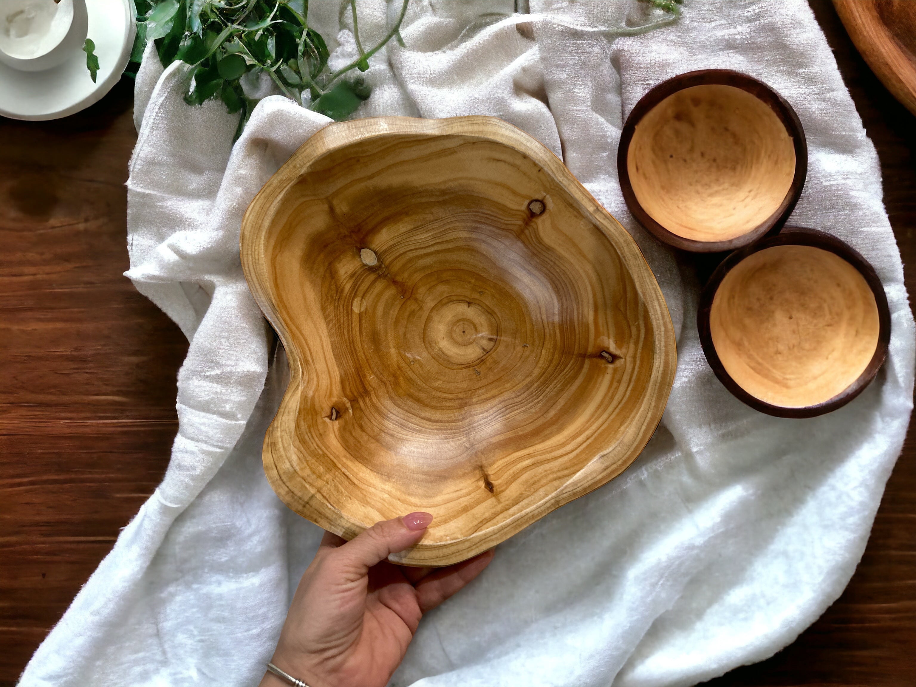 Handmade Irregular Shaped Wood Bowl - Walmart.com