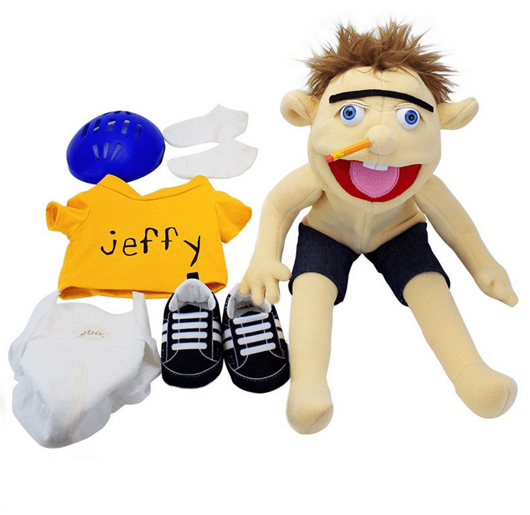 Handmade Jeffy Puppets Jeffy Puppets 1Pc Jeffy Puppet Plush Toy, 22.8" Suitable For All Size ...