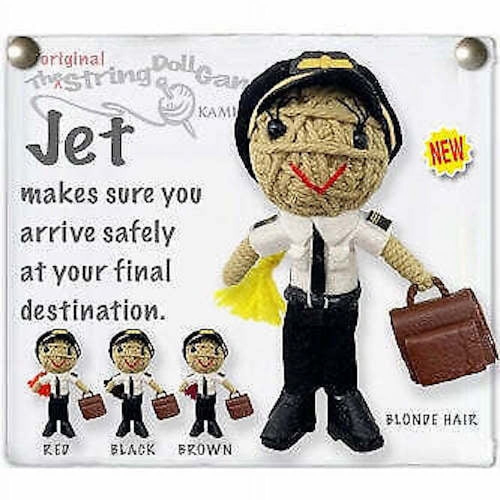 Handmade Jet Girl Pilot String Doll Aviation Pilot with Brown Hair KSD ...