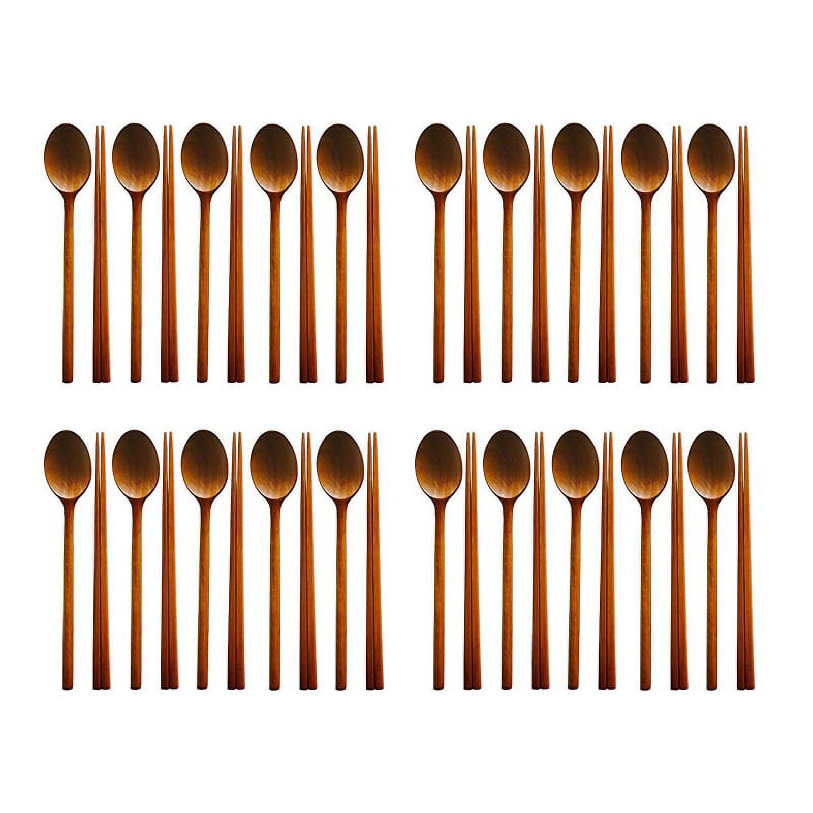 Handmade Jujube Tree Wooden Korean Dinnerware Combinations Utensil,20 ...