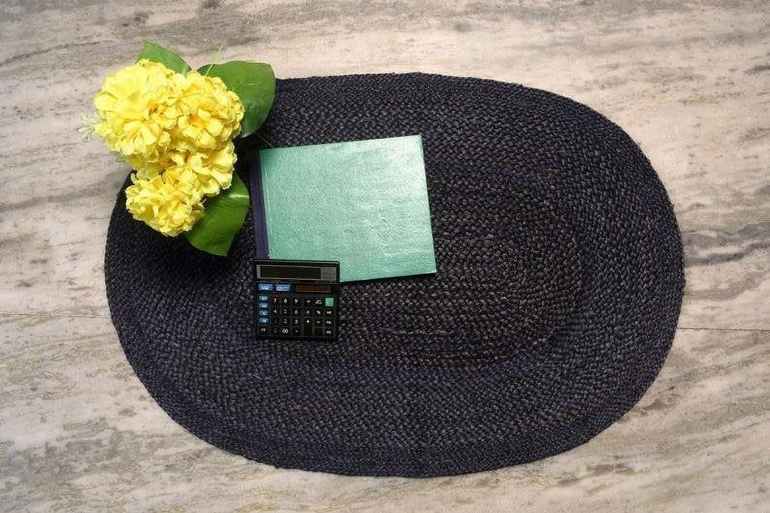 Handmade Jute Rug Natural Jute Oval Indian Braided Rag Rug Oval Floor ...