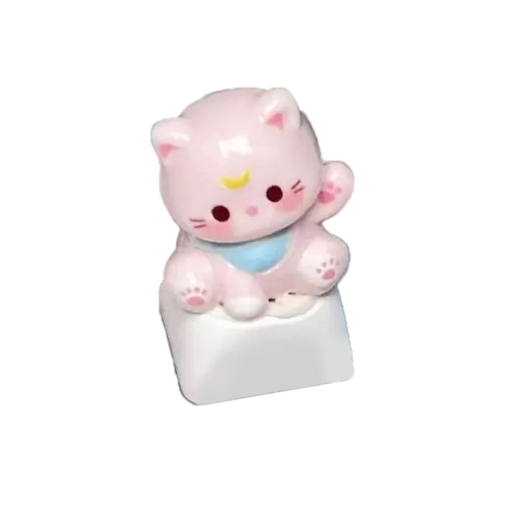 Handmade Keycaps 3D Cartoon Cats Head Keycap for Crosses Axises ...
