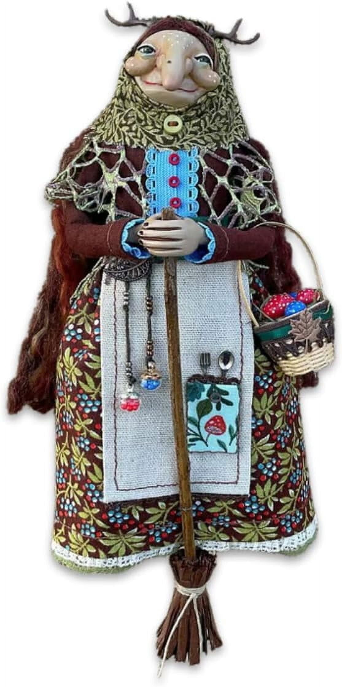 Handmade Kitchen Witch Doll - Charming Good Luck Companion for Your ...