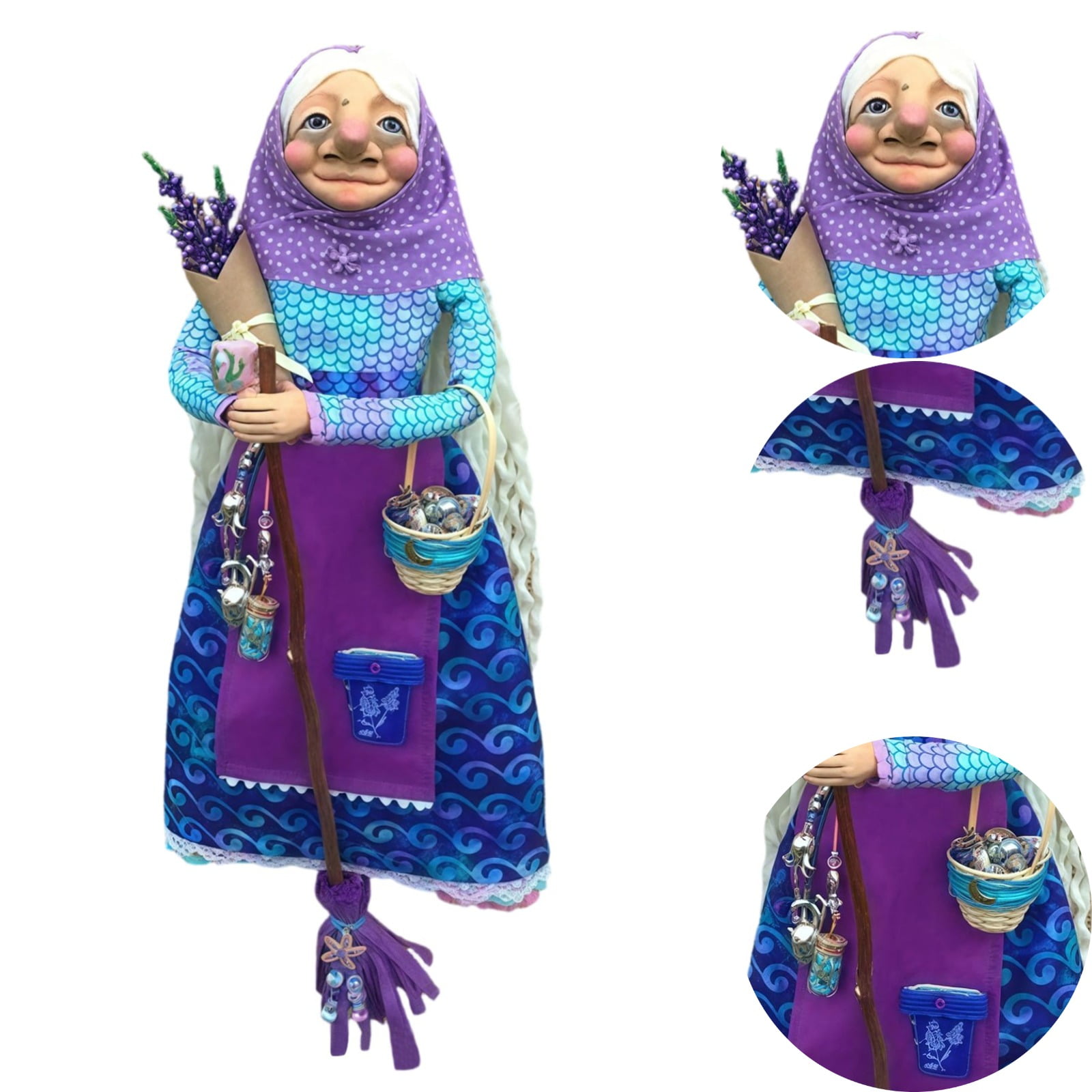 Handmade Kitchen Witch Doll, Kitchen Witch Doll for Good Luck, Witchs ...