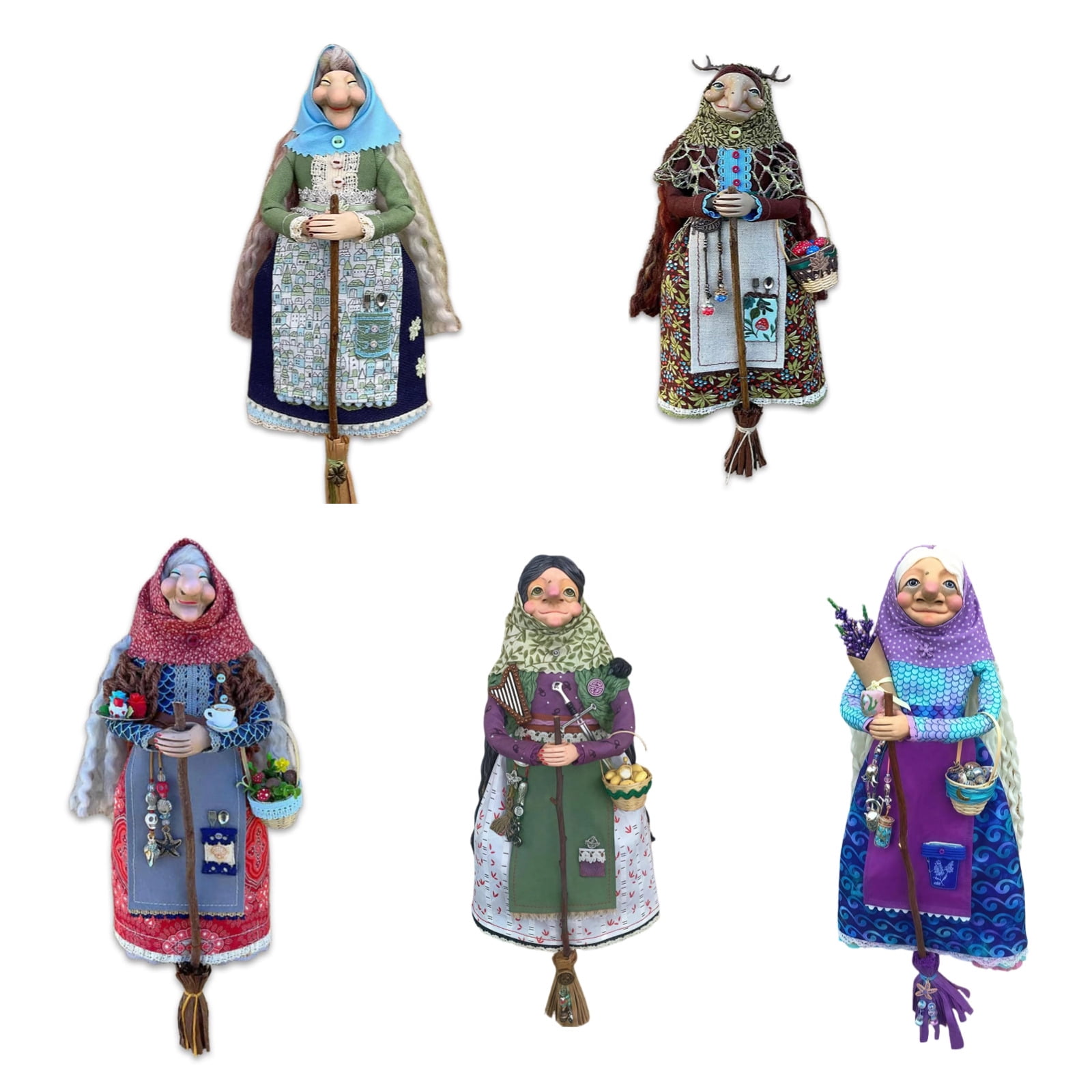 Handmade Kitchen Witch Doll, Kitchen Witch Doll for Good Luck, Witchs ...