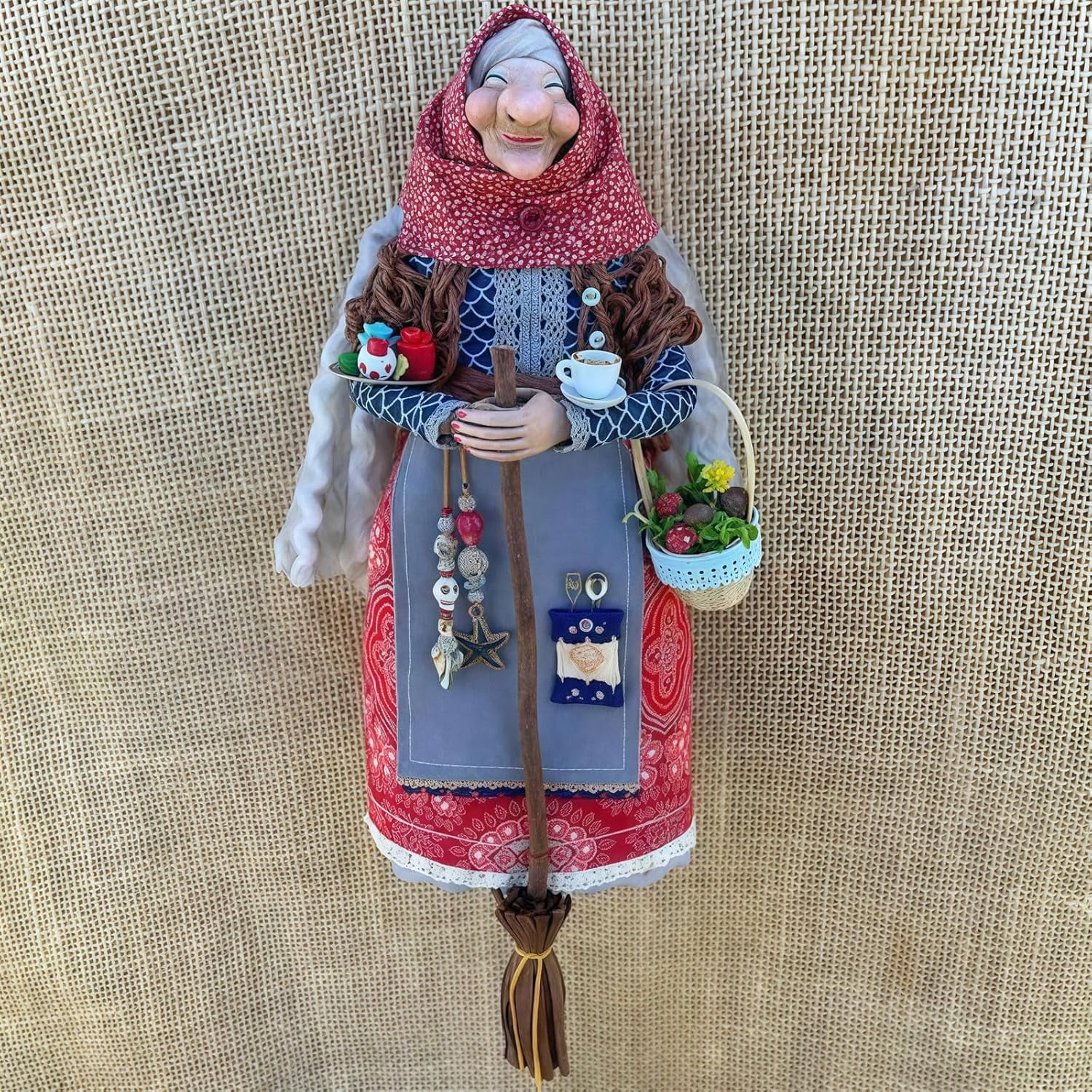 Handmade Kitchen Witch Doll, Kitchen Witch Hang on Door Decor, Kitchen ...