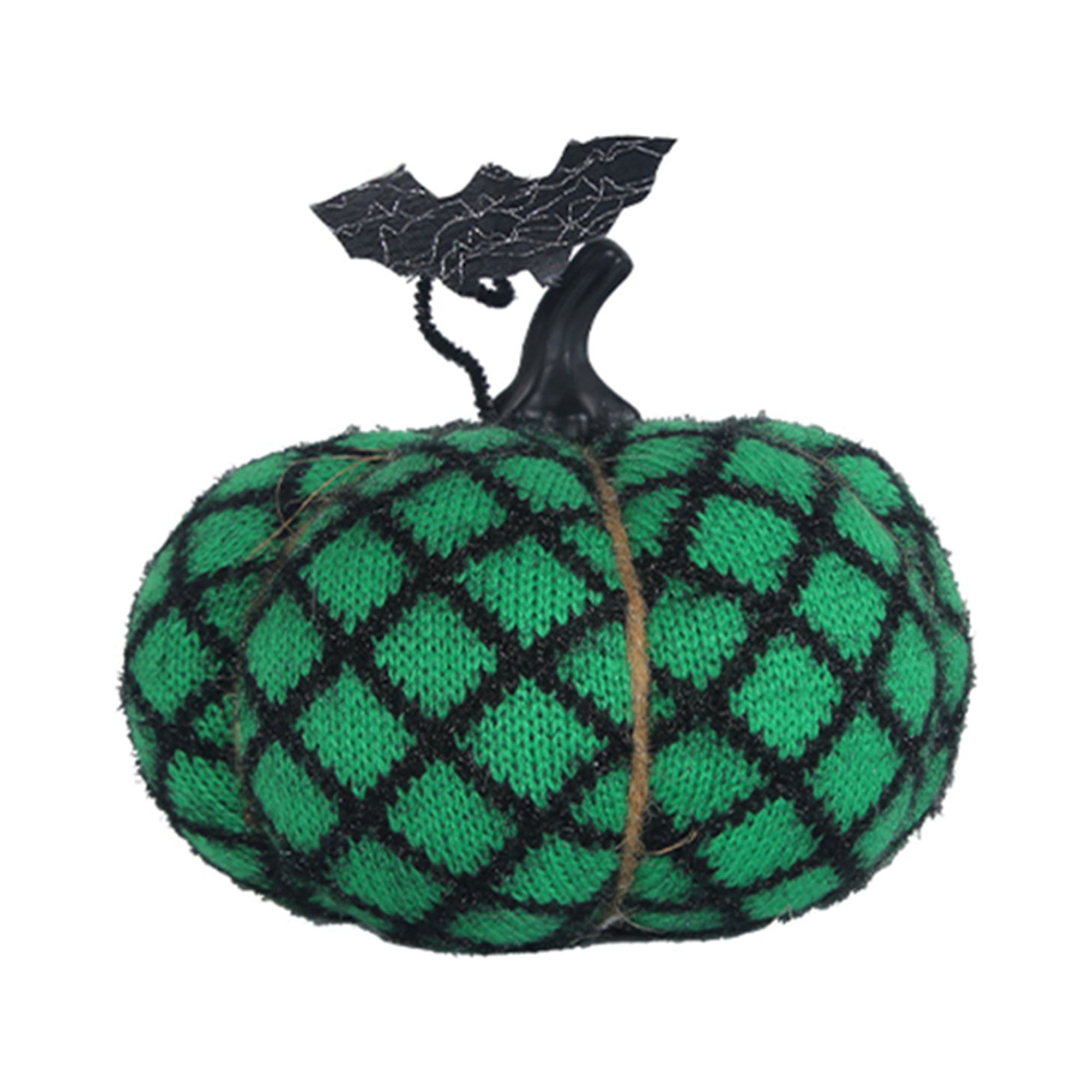 Handmade Knitted Pumpkins Halloween Decorations Simulation Woolen ...