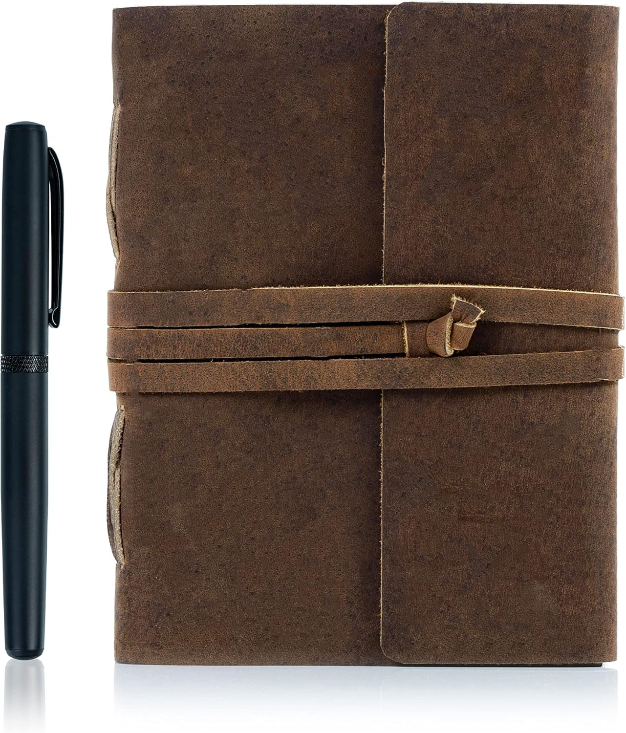 Handmade Leather Journal Lined Paper with luxury pen | Writing Notebook ...