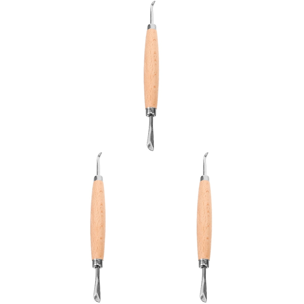 Handmade Leather Tools Wooden Handle Hypotenuse Crafting Leathercraft ...