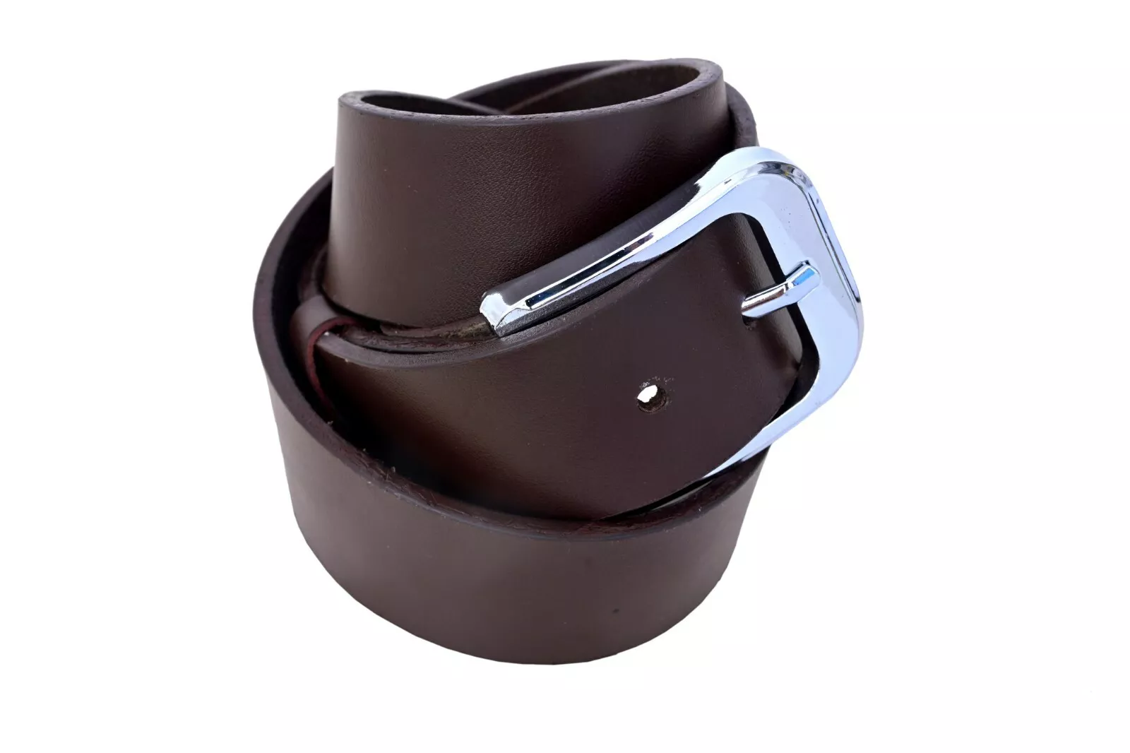 Handmade Leather Work Belt for Men, 1.5" Wide Heavy Duty One Piece Full ...