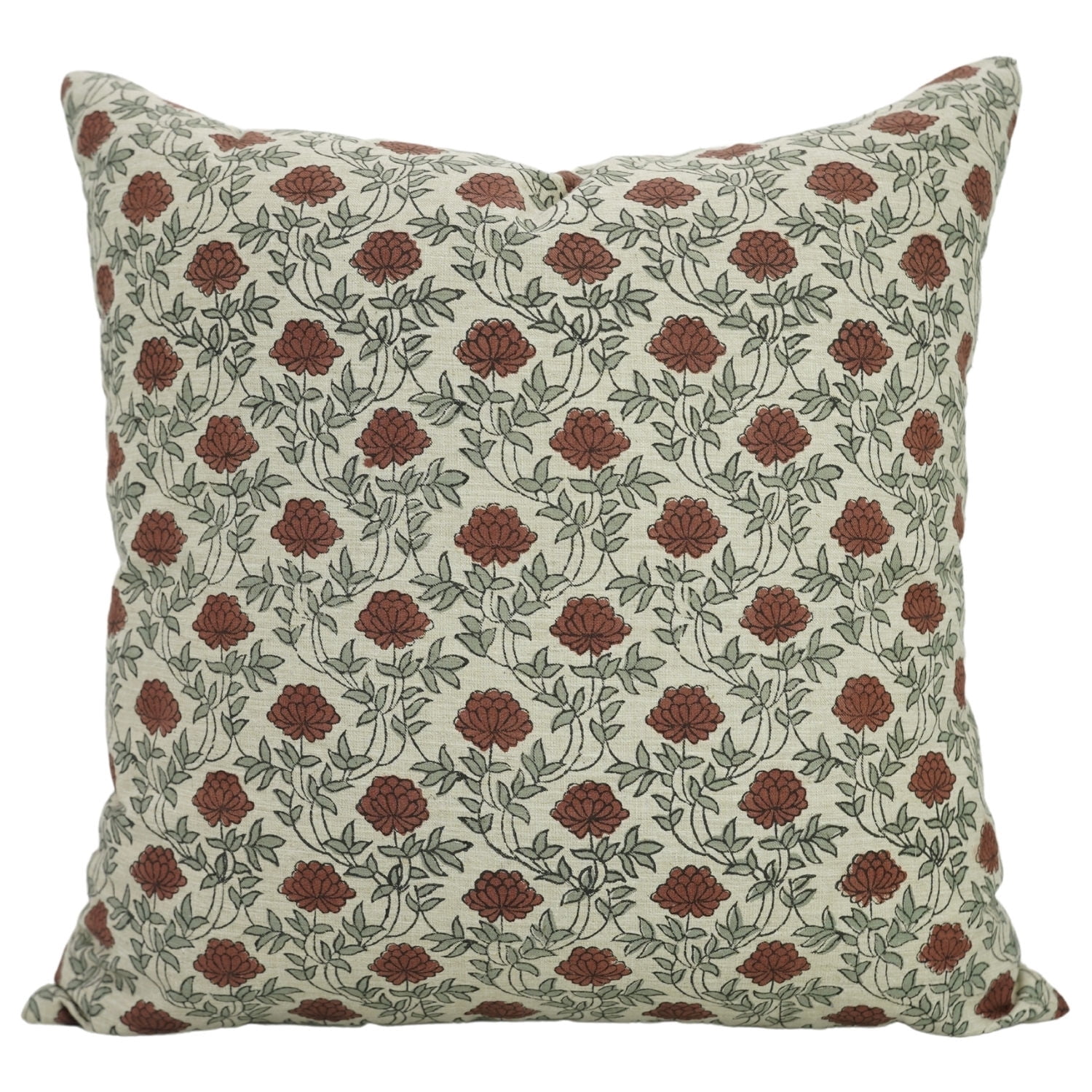 Handmade Linen Blend Pillow Covers , 16"X16", Block print designs By ...