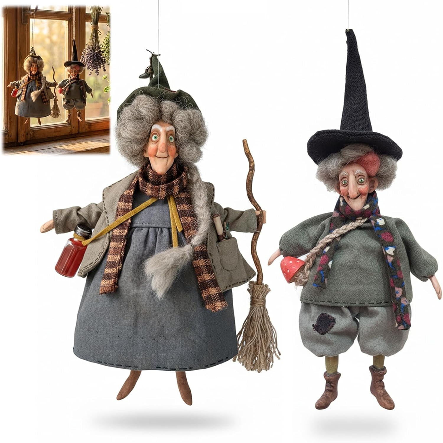 Handmade Lucky Kitchen Witch: Your Cozy Kitchen Guardian,Handmade Good ...