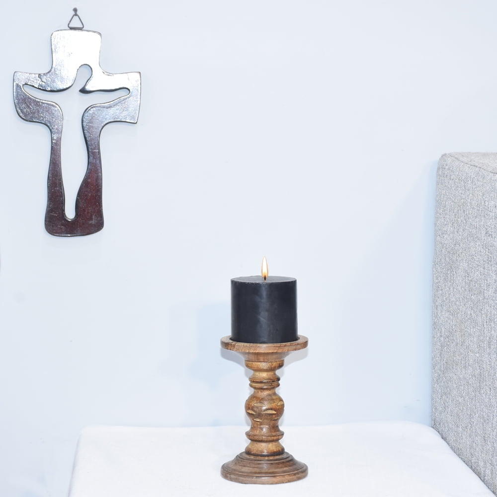 Handmade Mango Wood Eco-friendly Traditional Medium Burnt Set Of One 6 ...