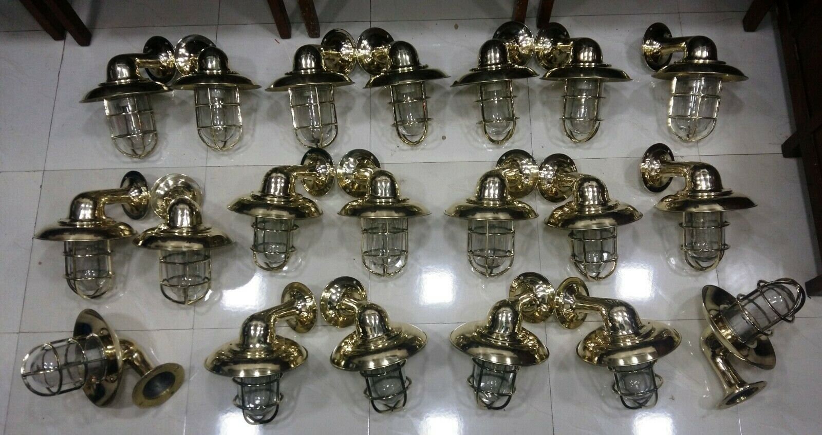 Handmade Marine Brass New Passage Light With Brass Cap Lot of 10 pices ...