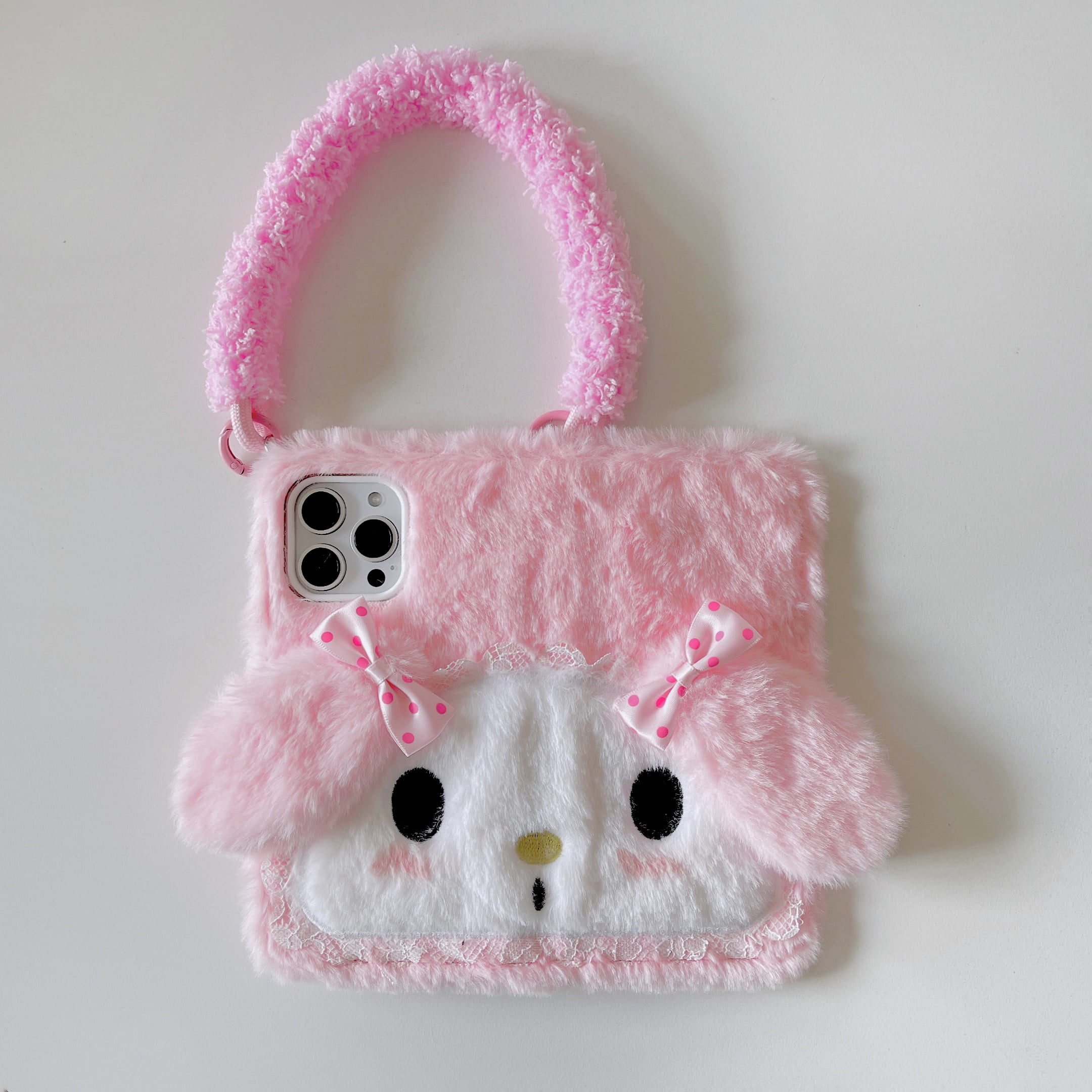Handmade Melody Hello Kitty Flip Portable Handbag Case for iPhone 17 16 ...
