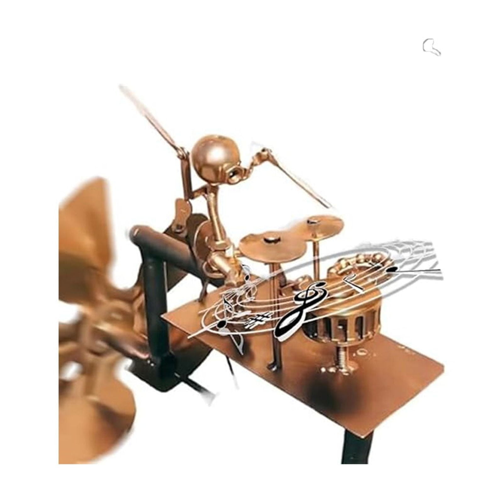 Handmade Metal Drummer Windmill - 2025 New Percussionist Music ...