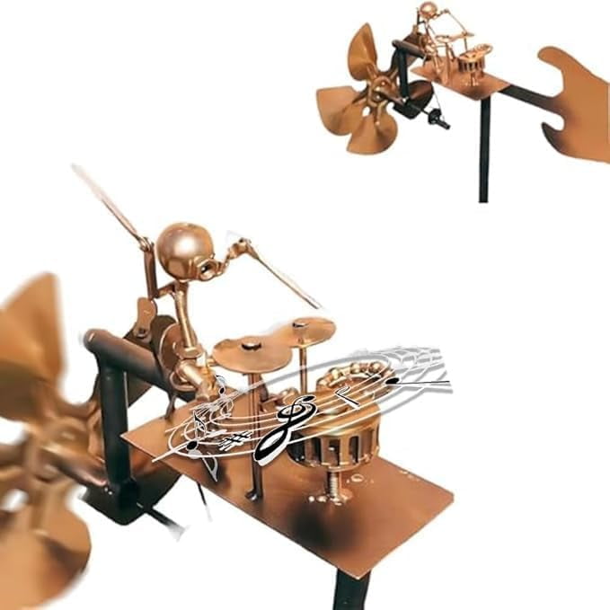 Handmade Metal Drummer Windmill, Drummer Wind Spinner, Percussionist ...