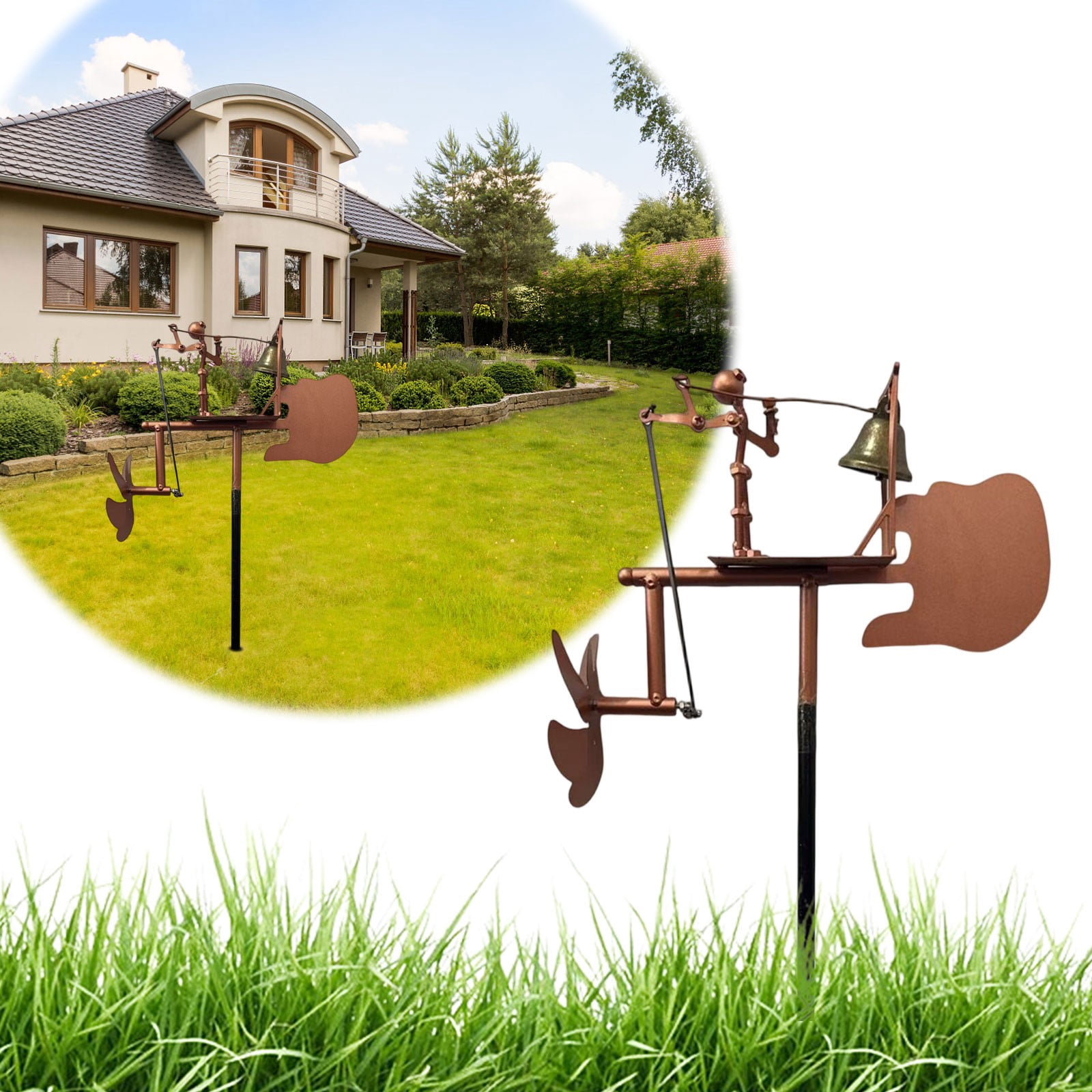 Handmade Metal Drummer Windmill, Drummer Windmill Garden Decoration ...