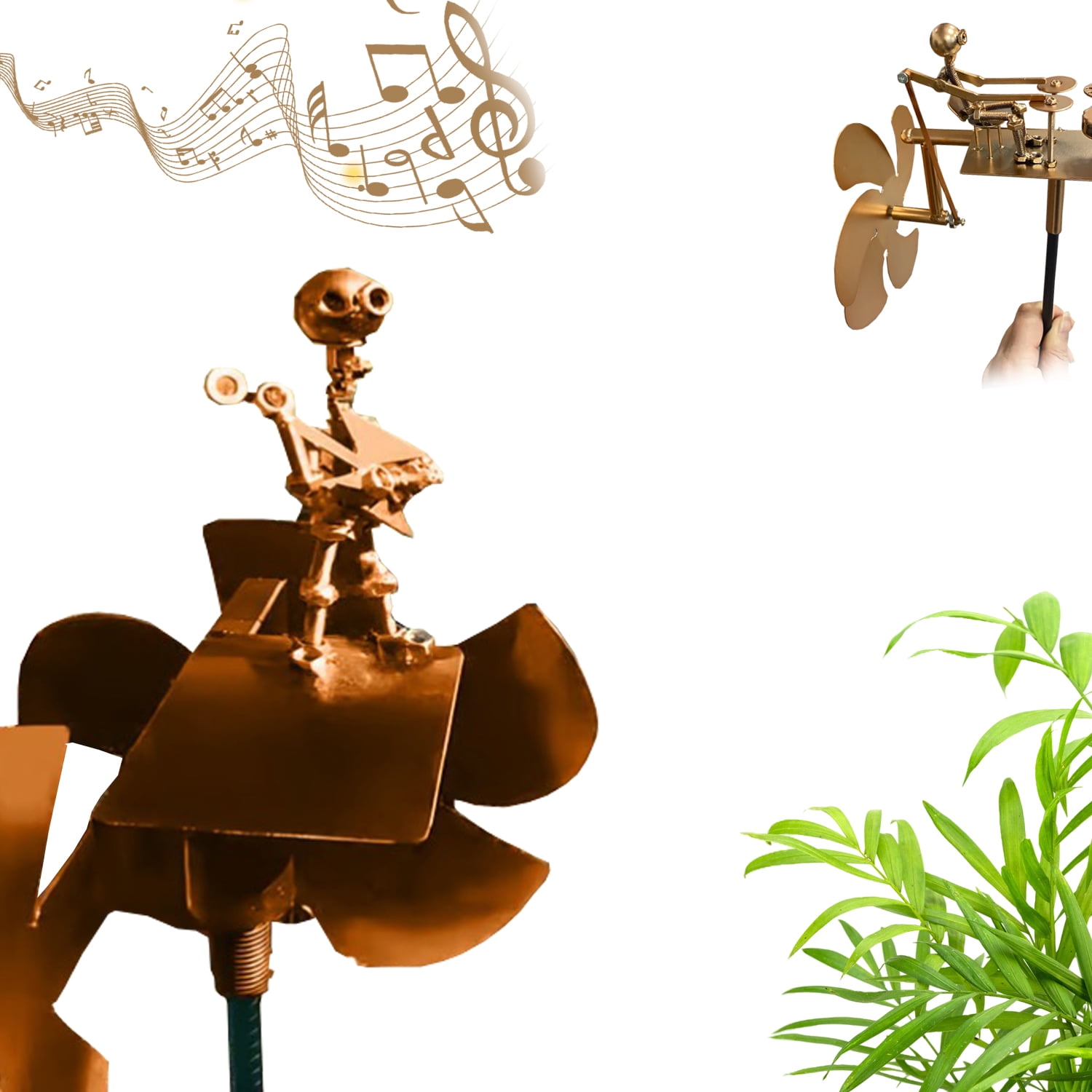 Handmade Metal Drummer Windmill, Drummer Windmill Garden Decoration ...