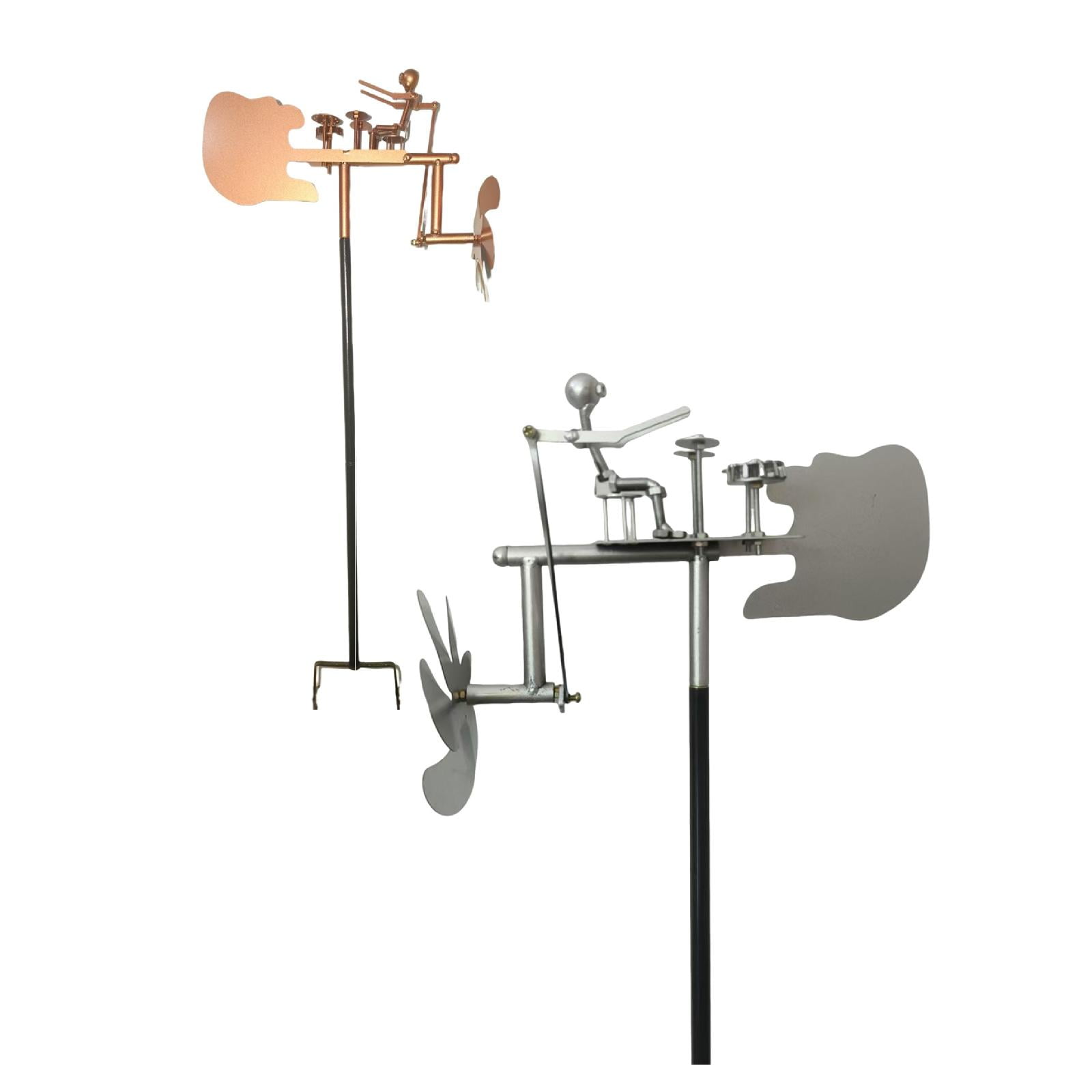 Handmade Metal Drummer Windmill, Percussionist Music Figurine, Drummer ...