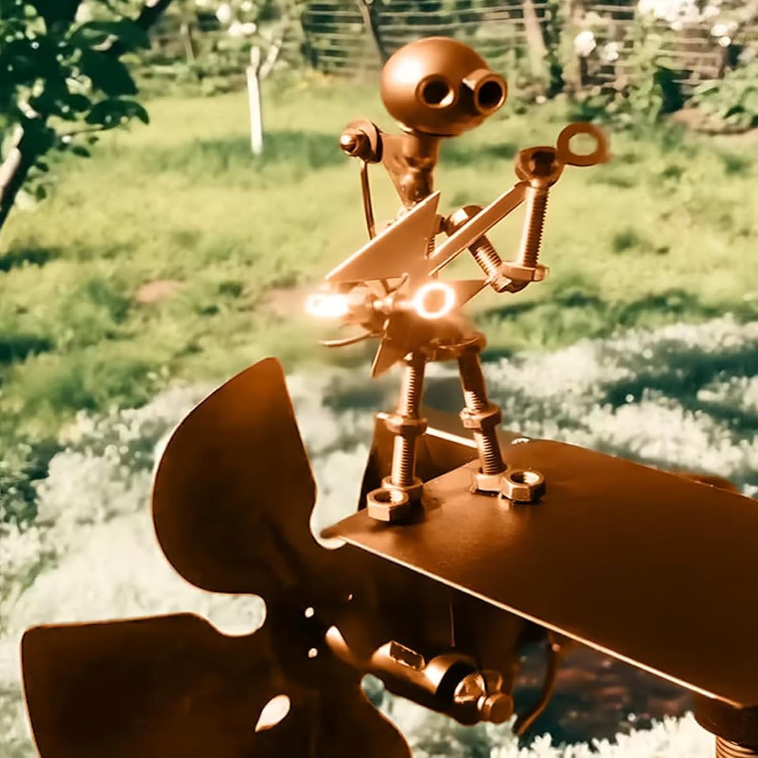 Handmade Metal Guitarist Windmill, Guitarist Wind Sculptures & Spinners ...