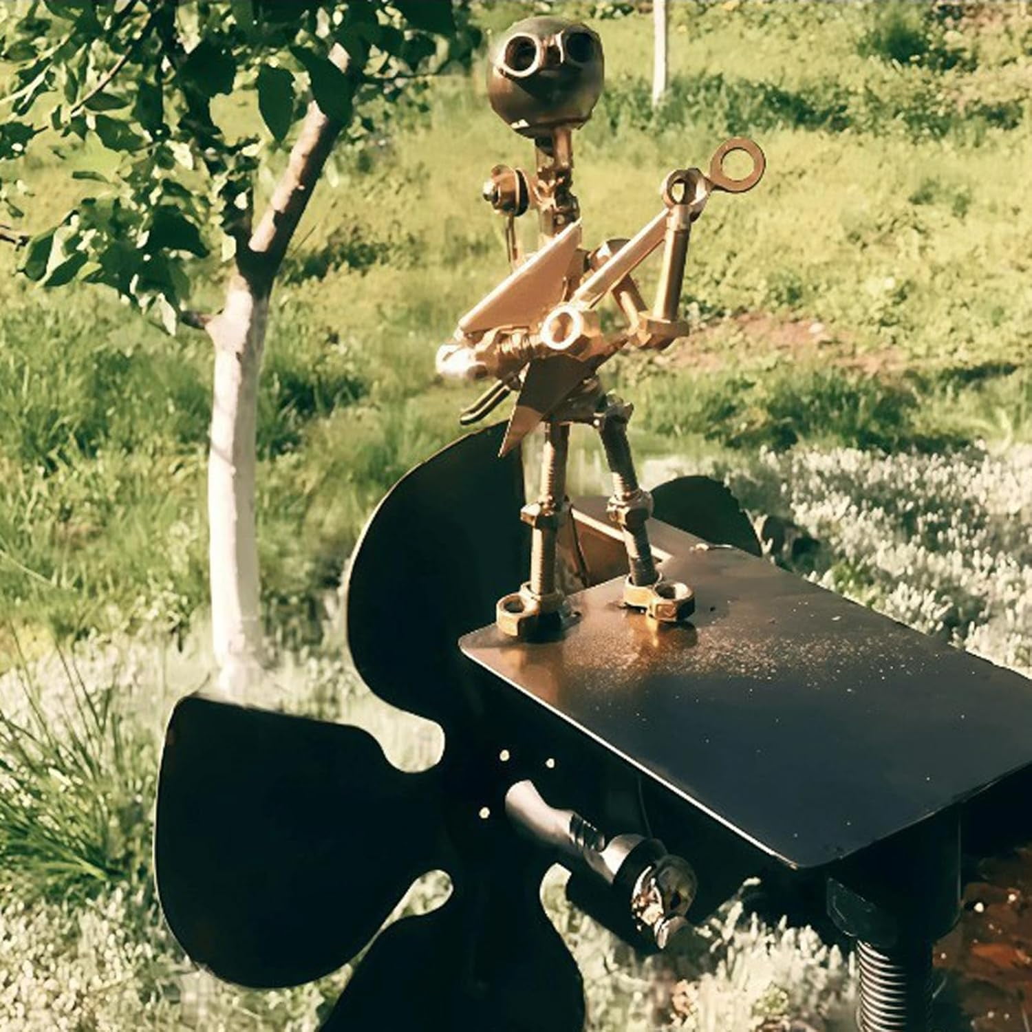 Handmade Metal Rock Band Windmill, Handmade Metal Drummer Windmill ...