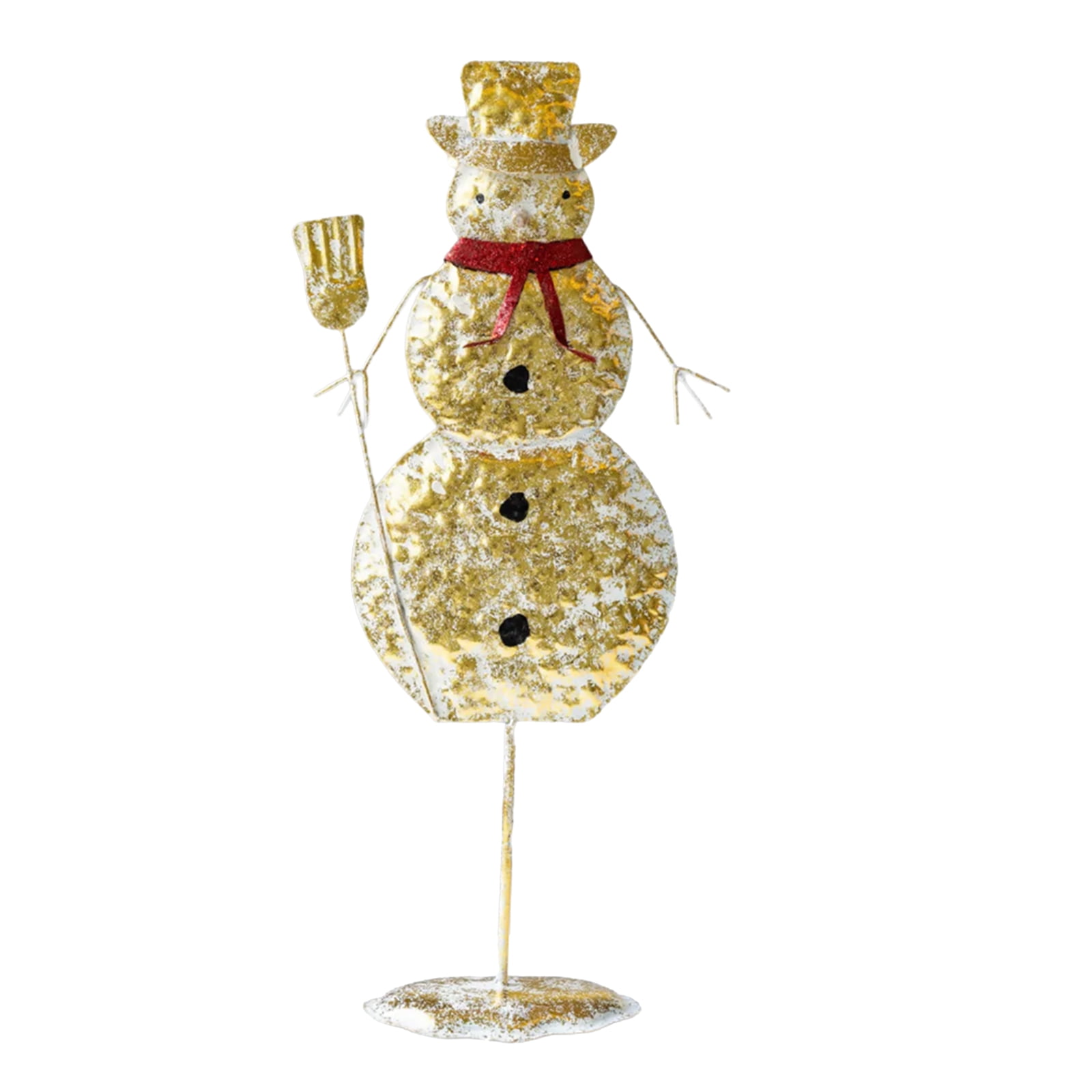 Handmade Metal Snowman Sculpture for Festive Indoor Iron Art Decoration ...