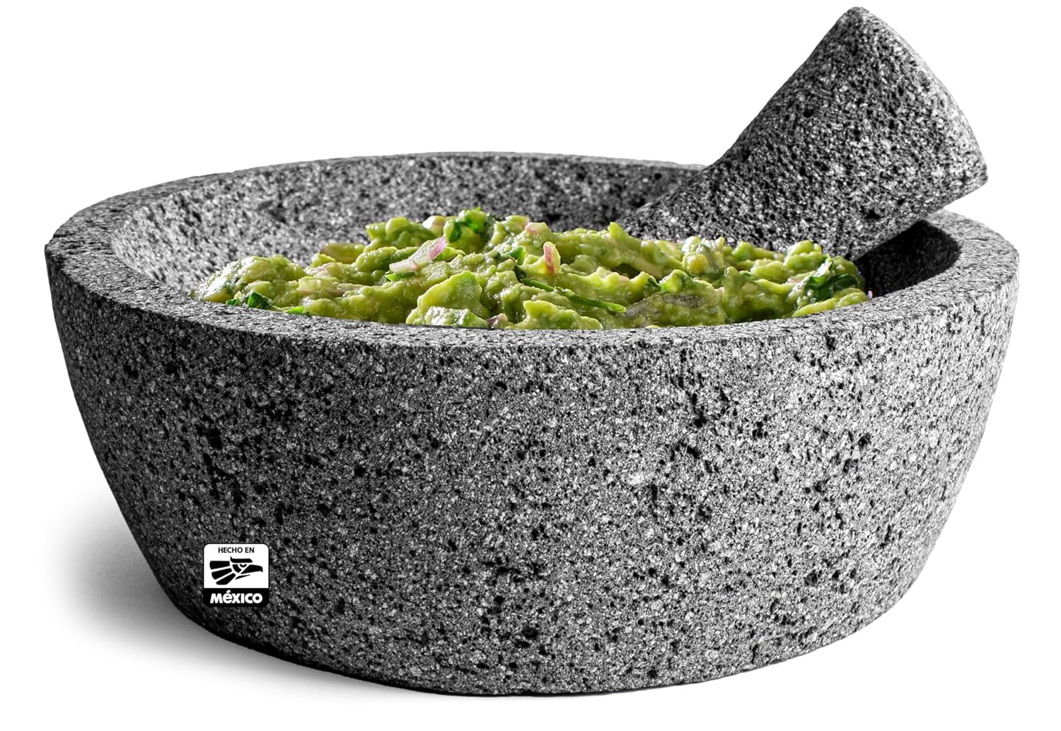 Handmade Mexican Molcajete Mortar and Pestle, Volcanic Stone Grinder ...