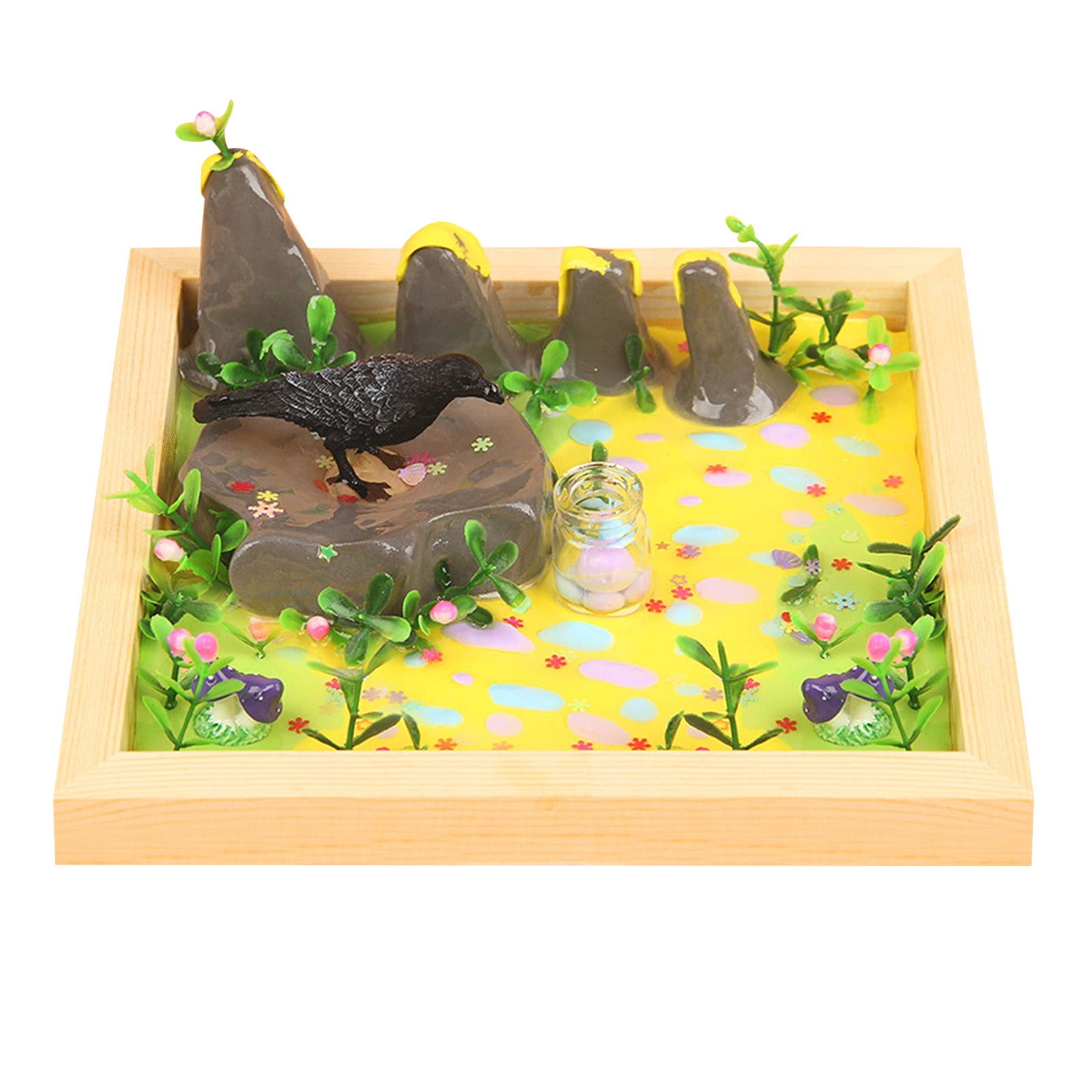 Handmade Micro Scene Little Red Riding Hood Material Kit Glue Light ...