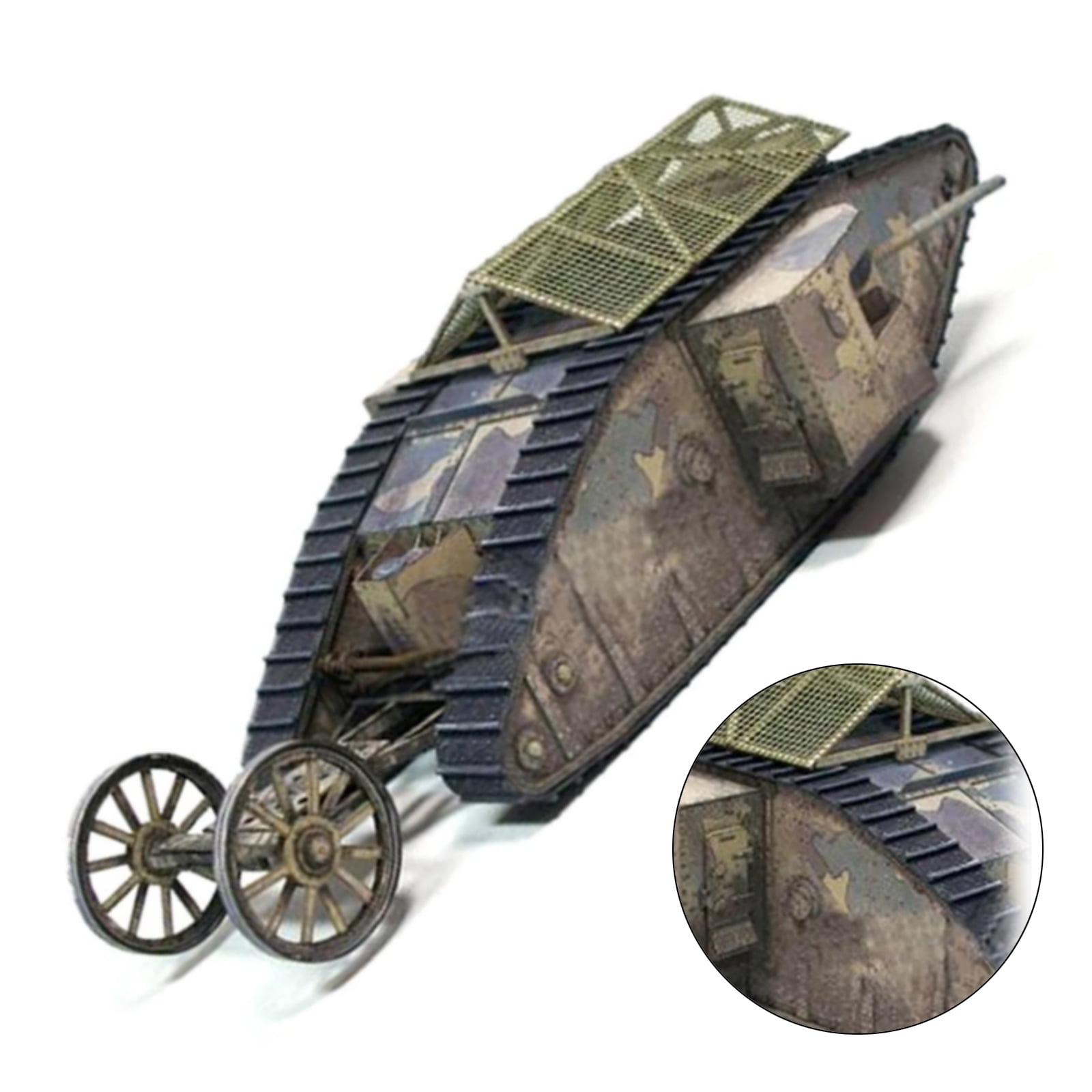 Handmade Model Toys Collectible British Mark.I Male Tank Paper Kit for ...