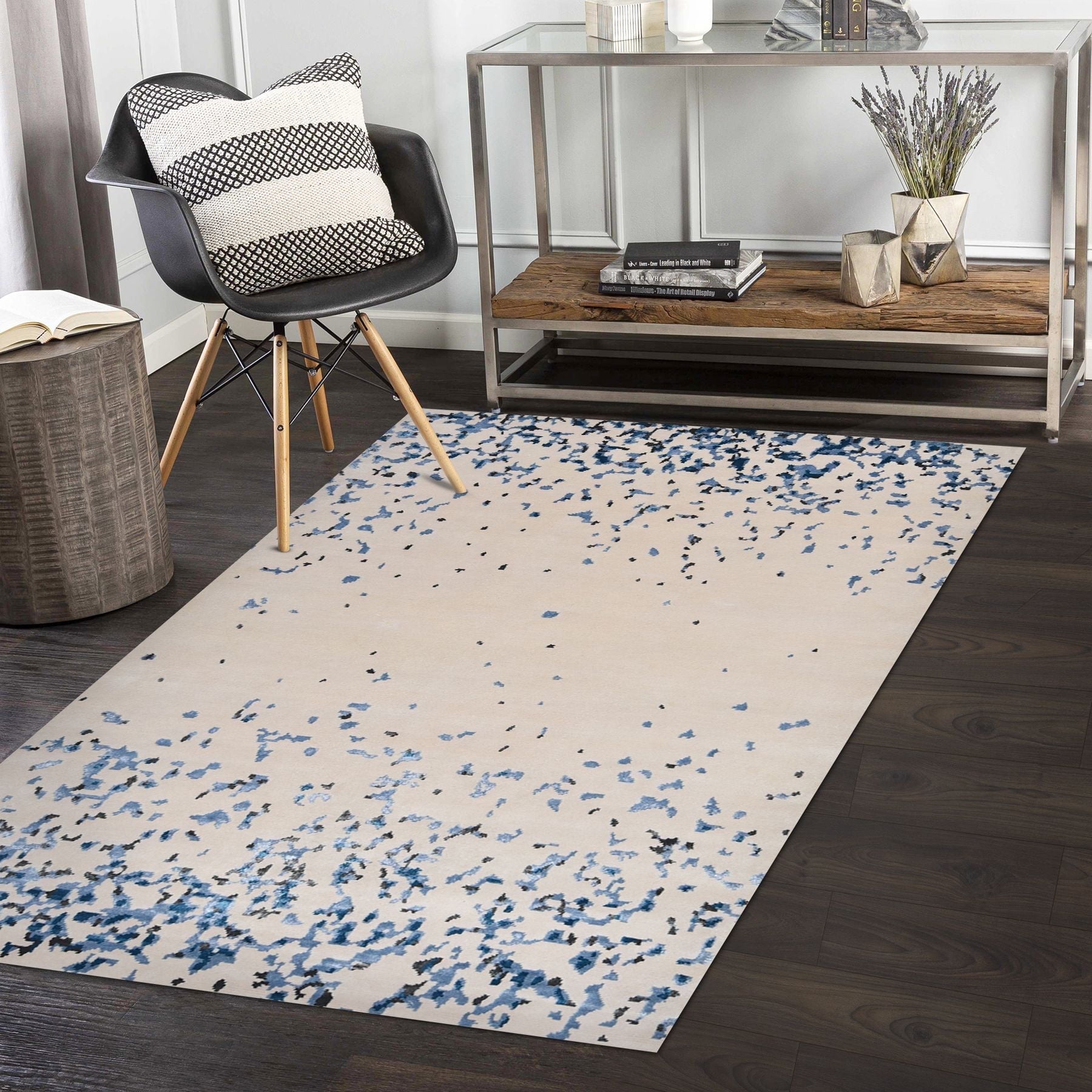 Handmade Modern Contemporary Beige Area Rug 8 x 10 - Walmart.com