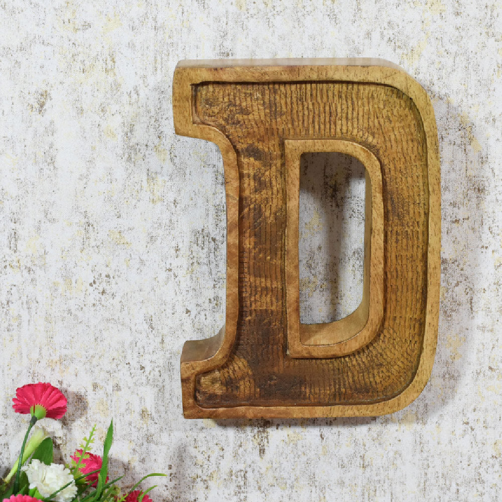 Handmade Modern "D" Alphabet Letter Block For Study Room, Kids Room ...