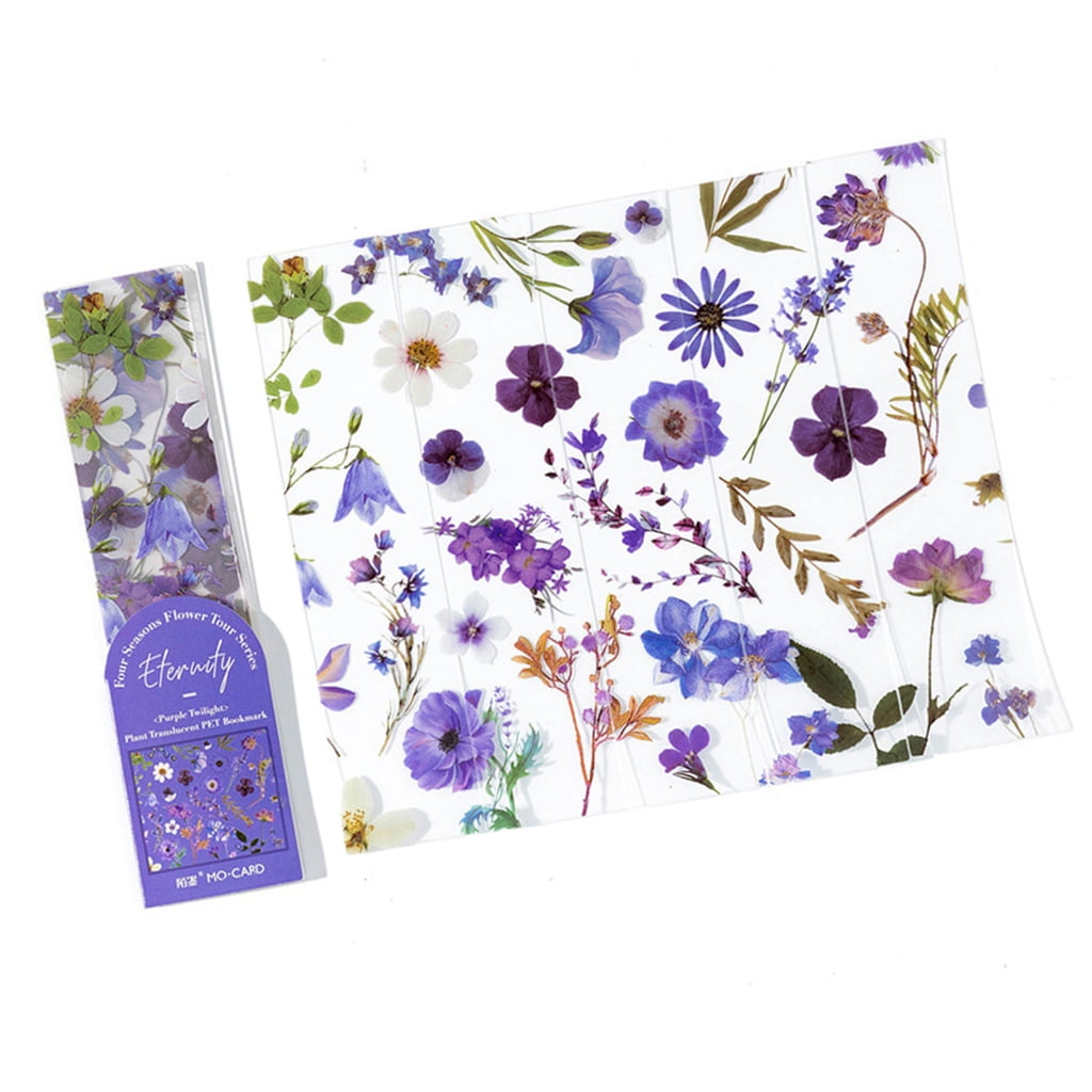 Handmade Natural Dry Leaf Bookmarks Dried Flower Leaf Bookmarks Clear ...