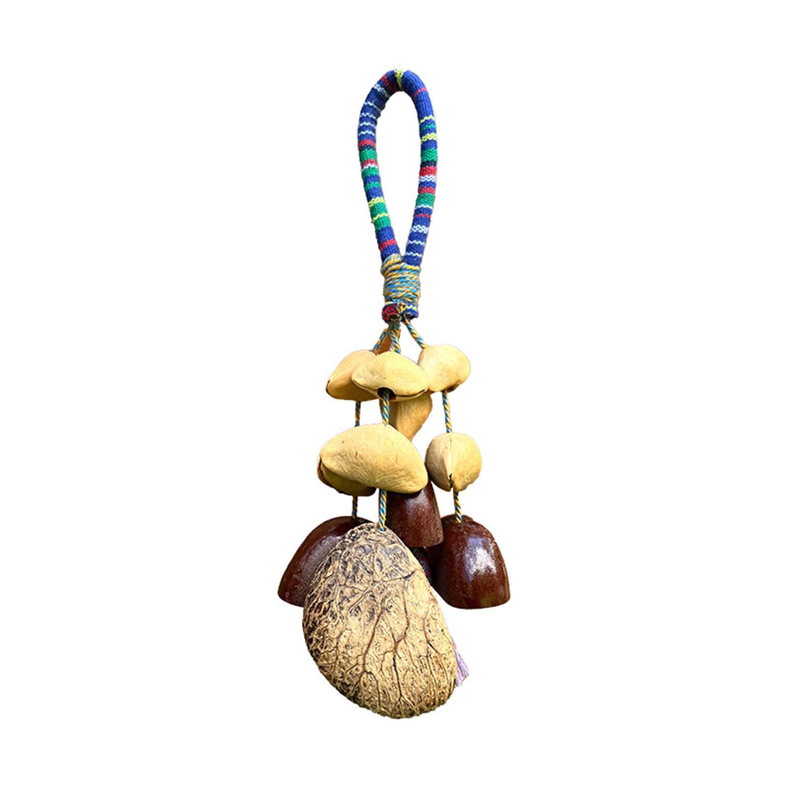 Handmade Natural Wind Chimes, String of Bells with Wooden Beads ...