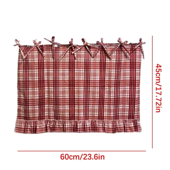 Handmade Oven Skirt, Farmhouse Kitchen Decor Curtain, Ribbon Tie ...