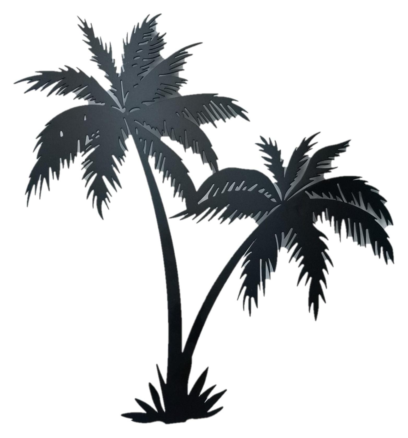 Handmade Palm Tree 20" Wrought Iron Wall Art Home Decor Tropical Beach ...