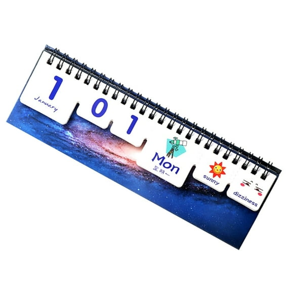 Handmade Perpetuals Tear Off Calendar With And Galaxys Design Recycled ...